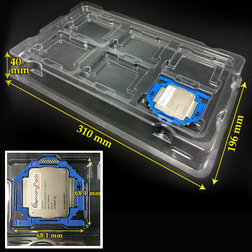 MPK2015 intel amd cpu processor esd tray caja de plastico plastic box ...