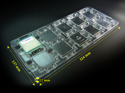 2015006 intel E5 cpu tray packaging plastic clamshell box MPK