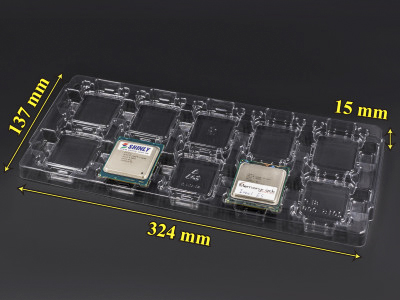 2015006 intel E5 cpu tray packaging plastic clamshell box MPK