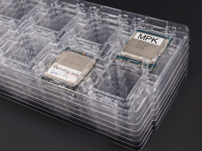 52.5x45 MPK2015006 intel E5 cpu tray packaging plastic clamshell box MPK