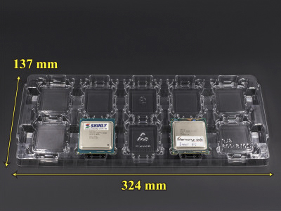 2015006 intel E5 cpu tray packaging plastic clamshell box MPK
