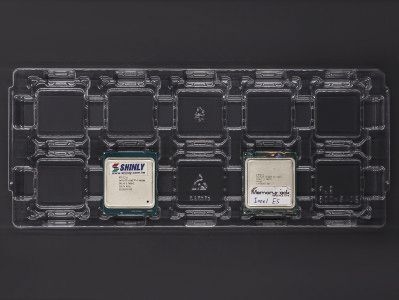 2015006 intel E5 cpu tray packaging plastic clamshell box MPK