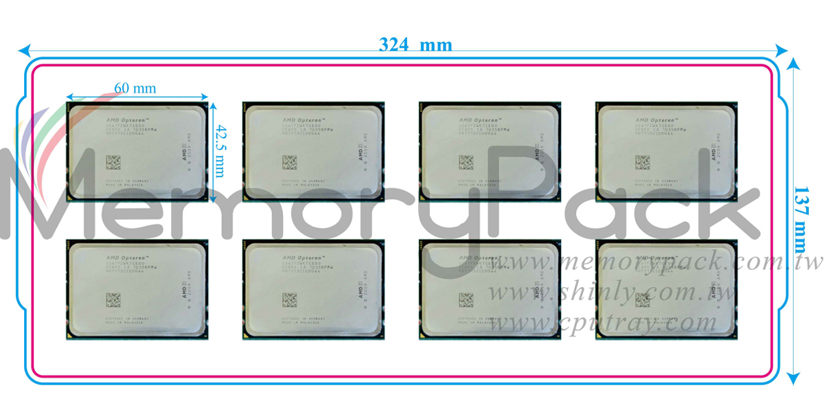 2015029 cpu tray packaging clamshell plastic box AMD G34 LGA1944 ...