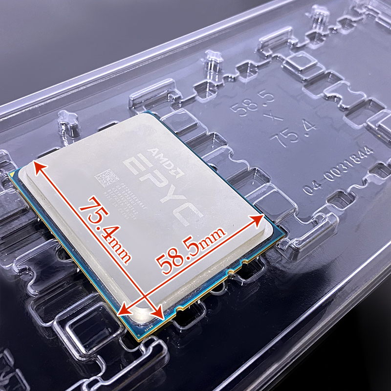 58.5x75.4 72x100 CPU Tray AMD SP3 58.5mm x 75.4mm 72mm x 100mm LGA4094 ...