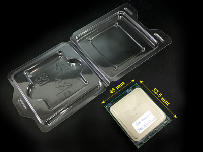 2193-001 intel E5 cpu packaging plastic box clamshell