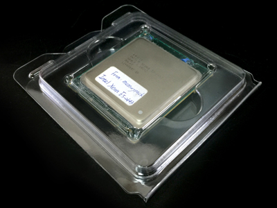 intel E5 cpu packaging plastic box clamshell