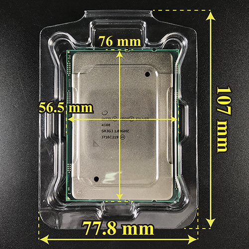 LGA3647 CPU plastic clamshell box mpk