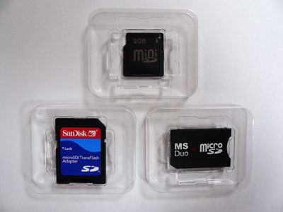 micro sd memory card case jewel box blister clamshell package tray 1678