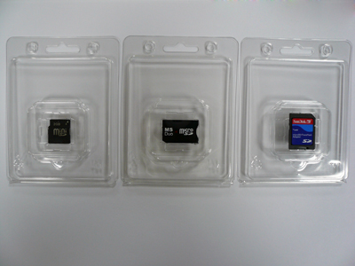 micro sd memory card case jewel box blister clamshell package tray 1678