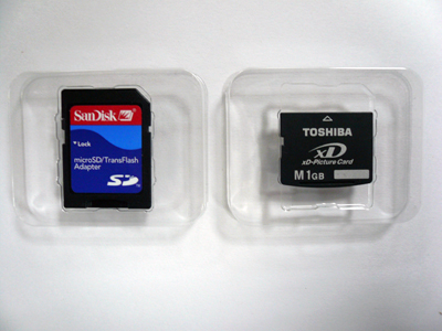 micro sd memory card case jewel box blister clamshell package tray 1678