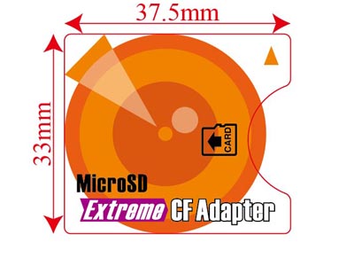 Memory card microSD SD CF capacity label sticker memorypack MPK