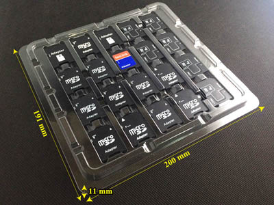 Memorypack ESD micro SD memory card plastic tray