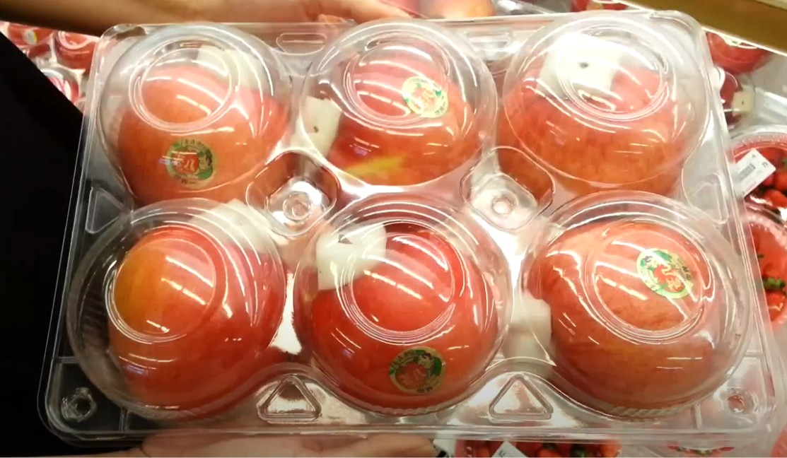apple packaging plastic box PLA PET