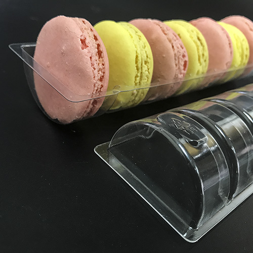 MPK-12CTP02 macaron packaging plastic box clamshell tray inserts