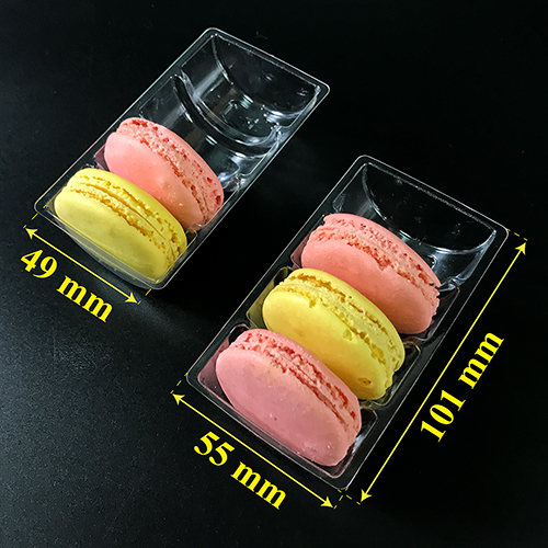 Macaroon packaging Macaron plastic box clamshell