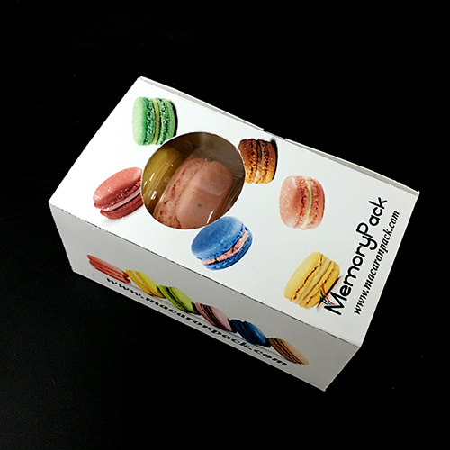 MPK-4CTP01 macaron packaging plastic box clamshell tray inserts