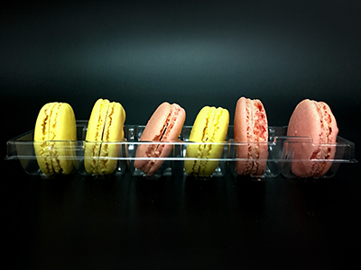 Macaroon packaging Macaron plastic box clamshell