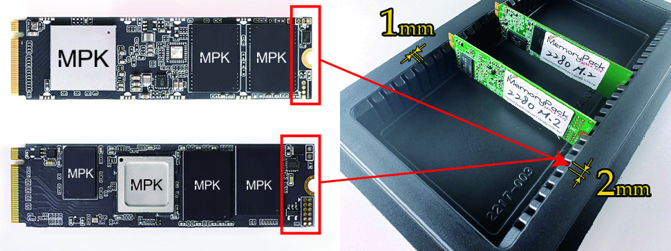 MPK2217-003 2280 M2 SSD plastic box packaging memorypack