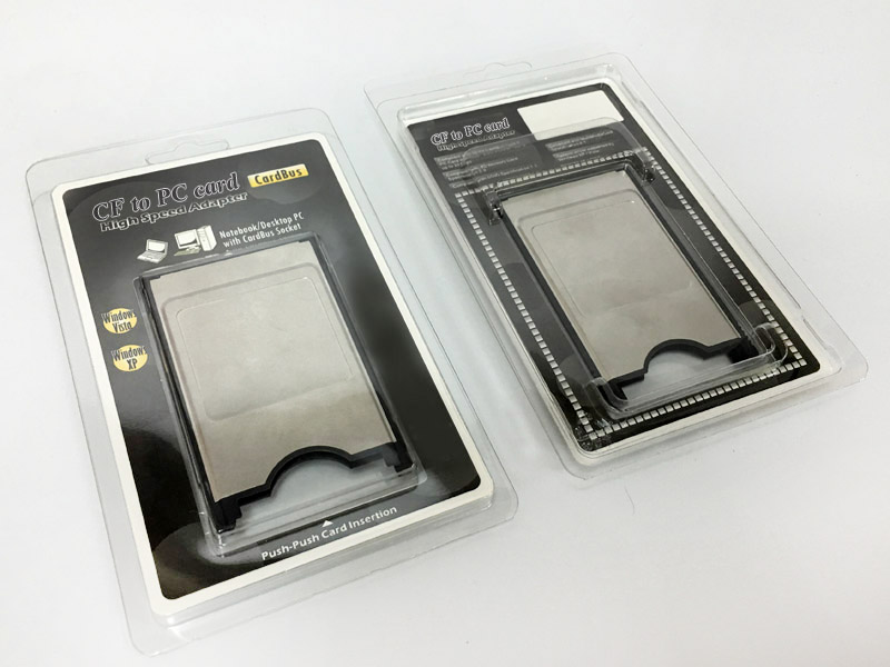PCMCIA adapter rdapter converter for CF I reatial packaging tray ...