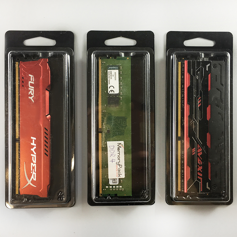 3027 ddr ddr4 memory ram module plastic box clamshell packaging