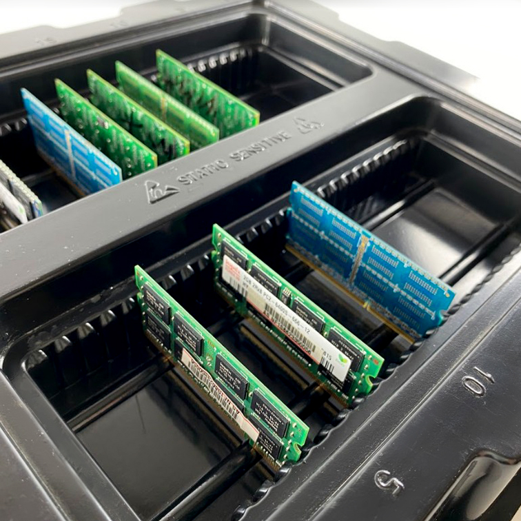 1972 memory ram module ddr esd packaging plastic box tray