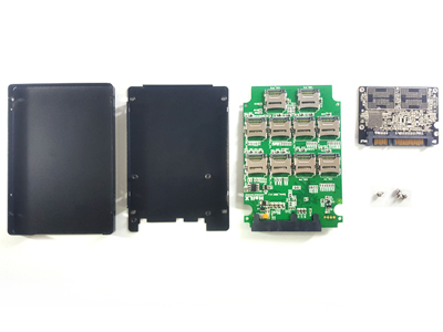 screwless slim sata ssd enclosure housing case bracket