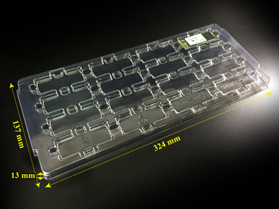 2015-017 16ct2260m2 ngff ssd packaging tray clamshell plastic box 2260m2