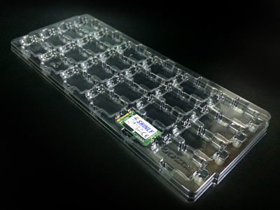 2015-011 24ct2242m2 ngff ssd packaging tray clamshell plastic box 2242m2