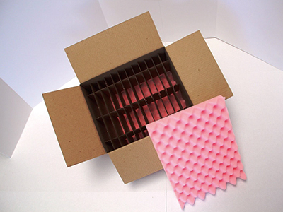 16-count 3.5" HDD Shipping box Carton box including protective foam and ...