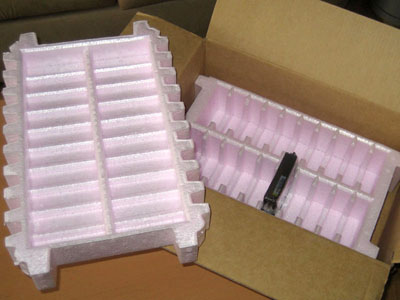 20-count hdd hard drive foam packaging shipping box container