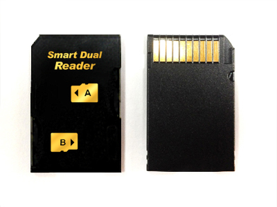 sda-1800 dual slot micro sd to ms pro duo adaptor reader memory card ...