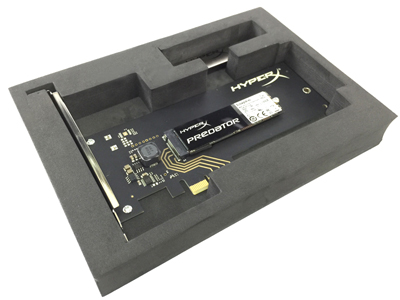 Kingston HyperX Predator PCIe SSD packaging clamshell box