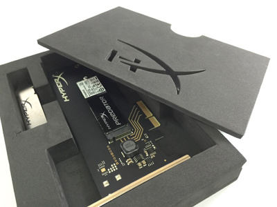 Kingston HyperX Predator PCIe SSD packaging clamshell box