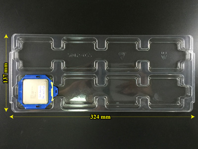 2015022 E5 CPU tray packaging clamshell plastic box