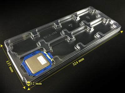 2015022 E5 CPU tray packaging clamshell plastic box