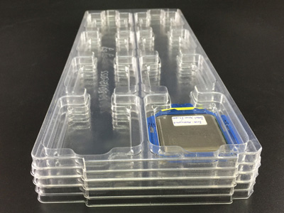 2015022 E5 CPU tray packaging clamshell plastic box