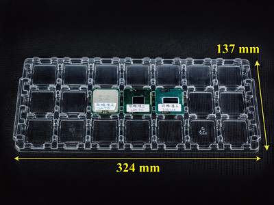 2015-028 cpu tray packaging clamshell plastic box Intel LGA 775 LGA 1155