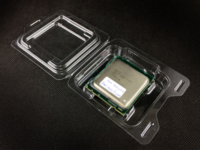 intel E5 cpu packaging plastic box clamshell