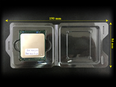 intel E5 cpu packaging plastic box clamshell