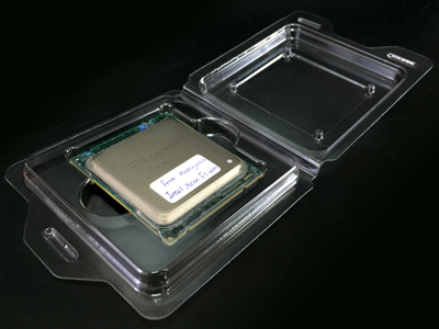 intel E5 cpu packaging plastic box clamshell