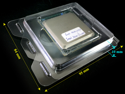 intel E5 cpu packaging plastic box clamshell