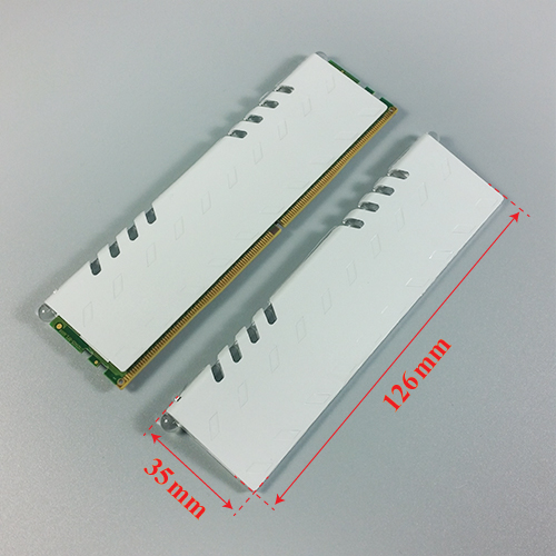AD17 White DDR4 long dimm heatsinks heat spreader