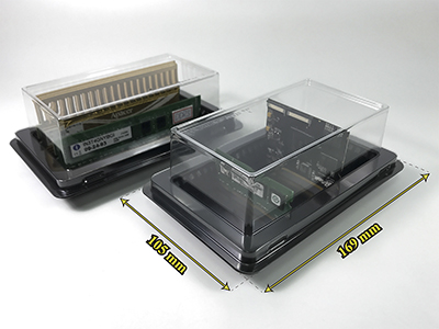 10ct long dimm mememory ram module packaging container ddr plastic box