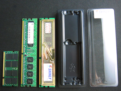 dram memory module plastic box esd package blister clamshell tray ddr3 ...