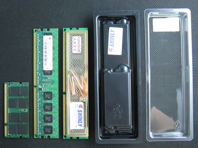 dram memory module plastic box esd package blister clamshell tray ddr3 ...