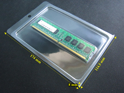 ddr plastic box packaging ram memory clamshell 1853
