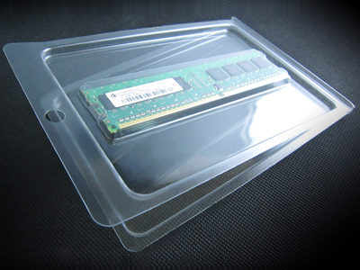 ddr plastic box packaging ram memory clamshell 1853