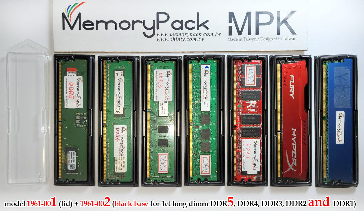 MPK1961-002 kingston ddr ram memory plastic box plastik kutuプラスチックの箱 ...