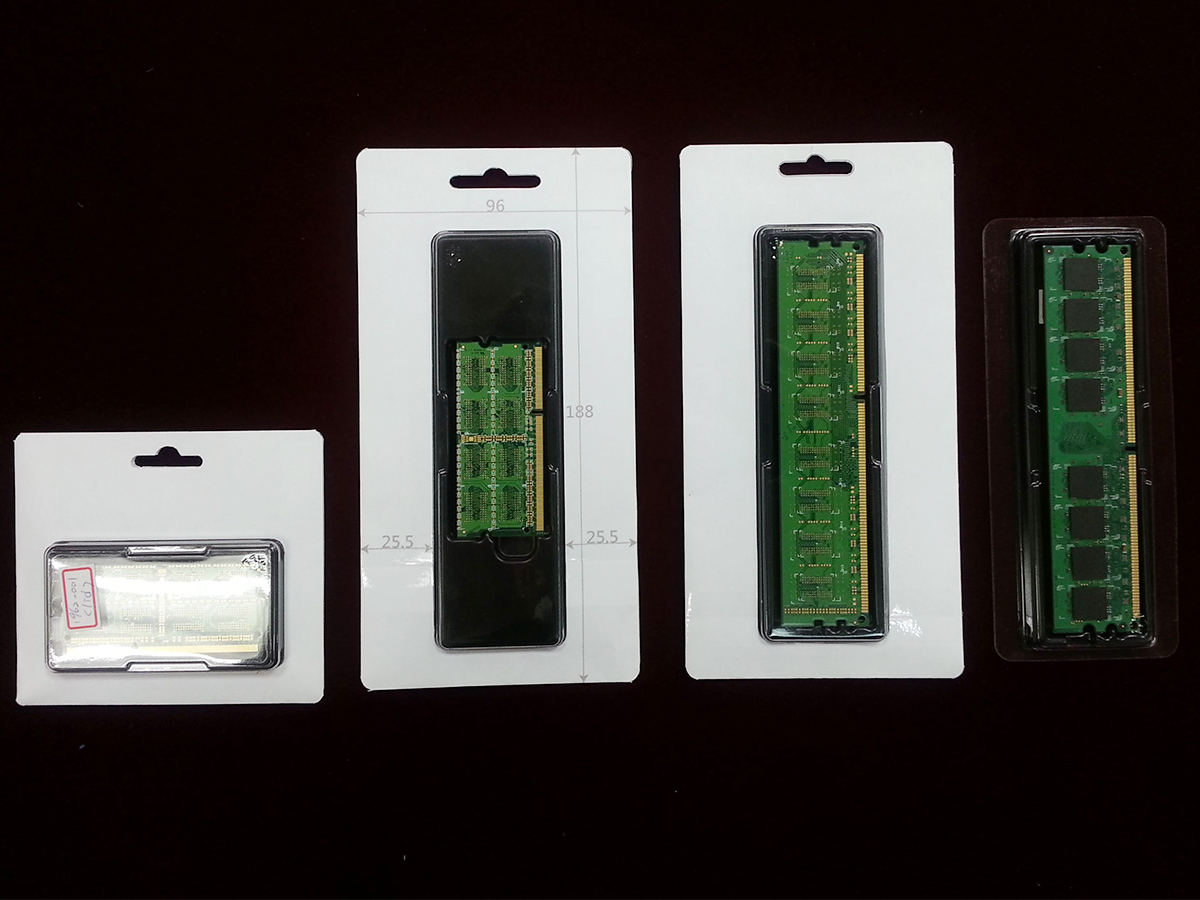 dram memory module box package plastic blister clamshell tray ddr3 ddr2 ...