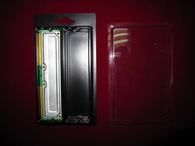 MPK memory tray ddr packaging plastic clamshell box esd 1690